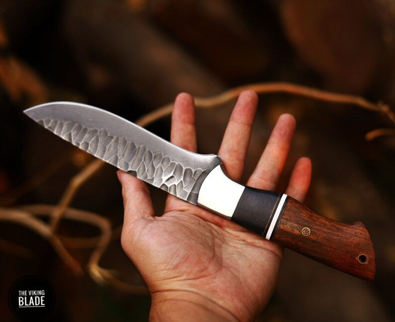 Custom Handmade High Carbon Stainless Steel Fixed Blade Hunting Knife ...