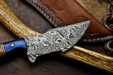 Custom Handmade Damascus Hunting Tracker knife wood handle – The Viking Blade
